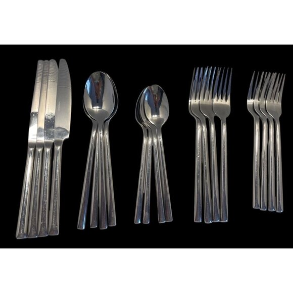 Oneida | Dining | Oneida Allay Glossy Stainless Steel Flatware 2pcflatware Set | Poshmark